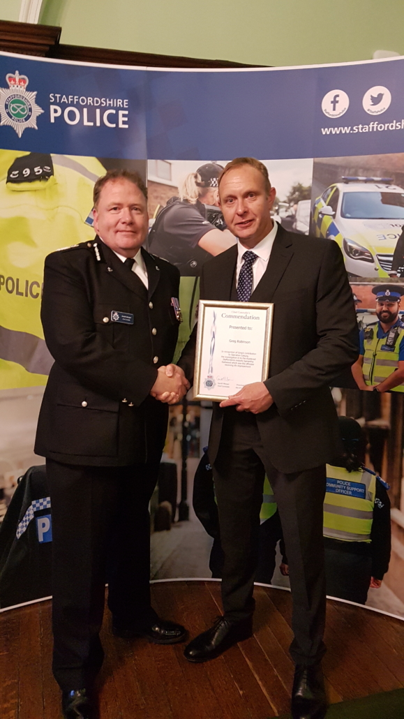 Chief Constables Commendation Awarded to Greg Robinson | The Cell Site ...